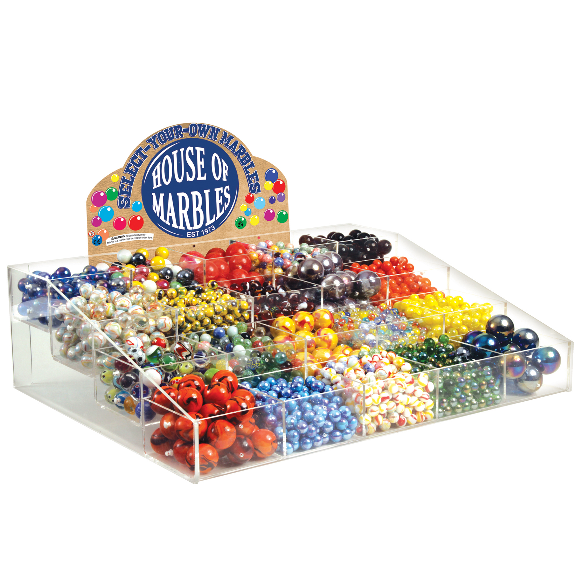 20 Pocket Marble Display – Free with $650 Assorted Marbles – House of ...