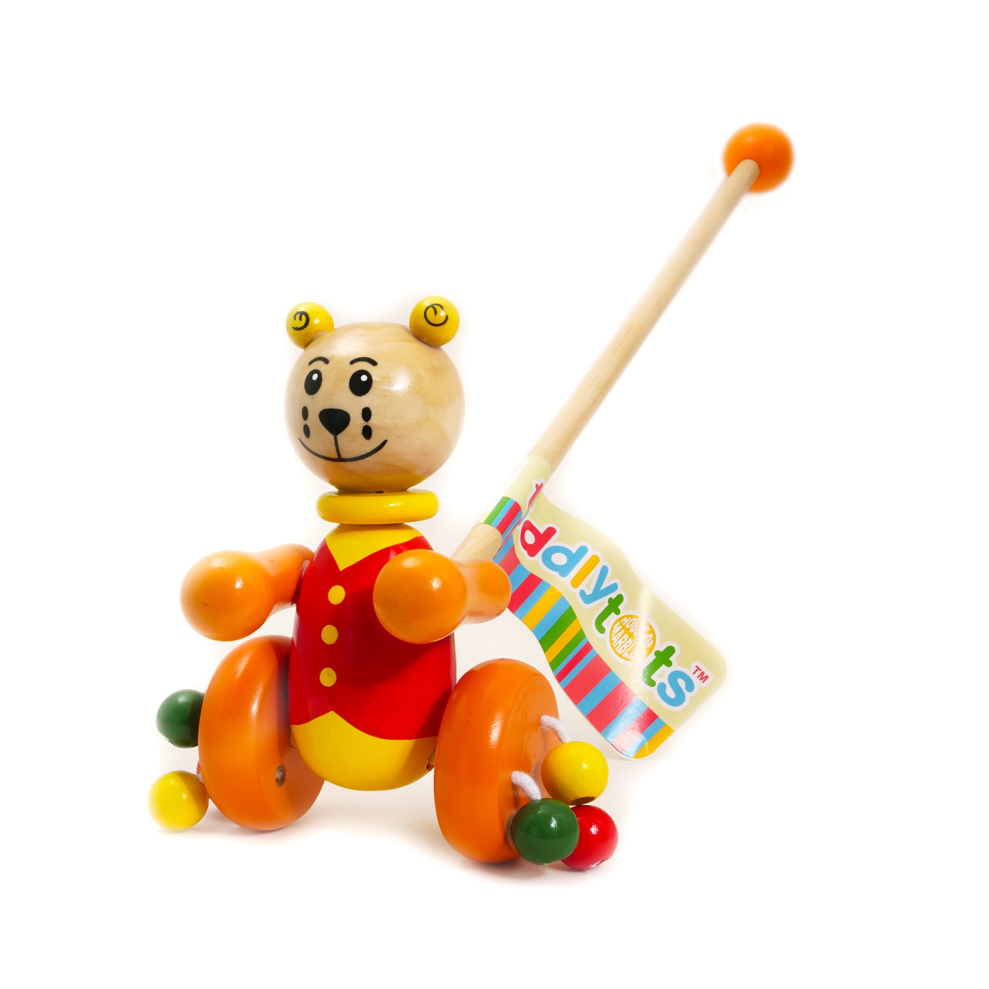 Teddy Bear Push Along – House of Marbles Australia