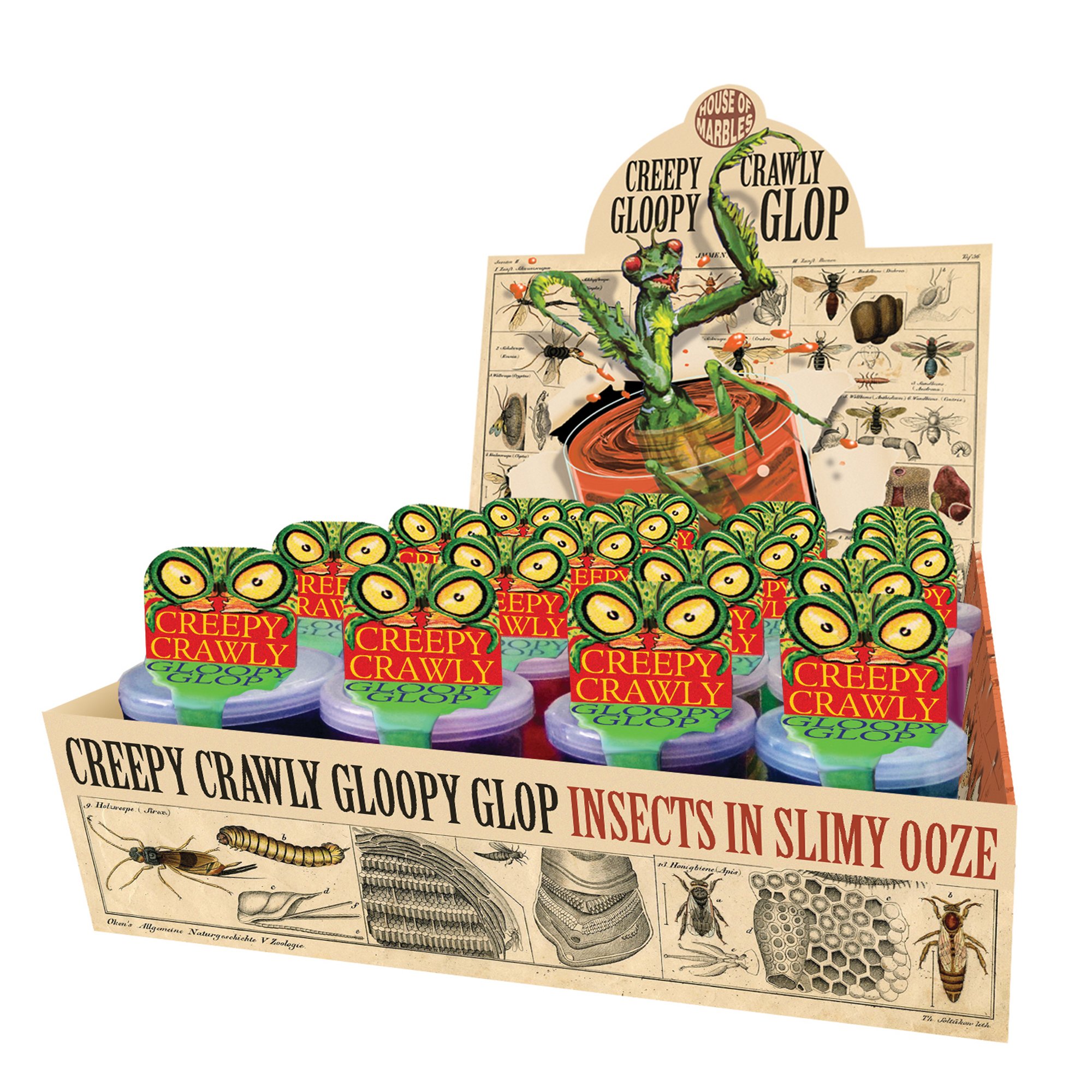 Creepy Crawly Gloopy Glop Counter Display - House of Marbles Australia