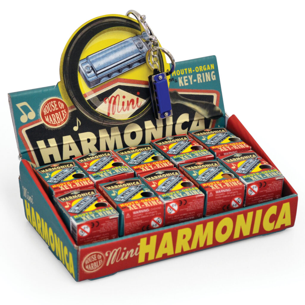 Mini Harmonica Keyrings - House of Marbles Australia