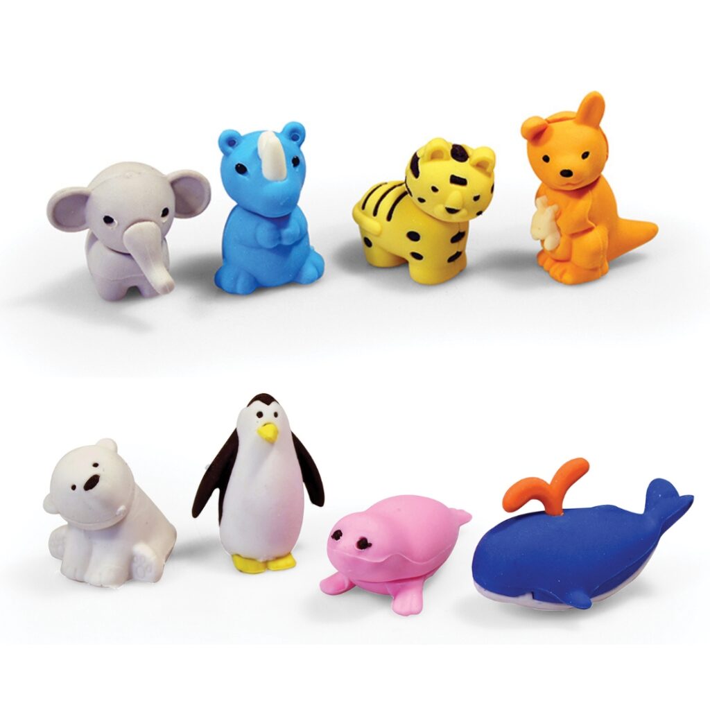 Animal Friends Erasers Counter Display – House of Marbles Australia