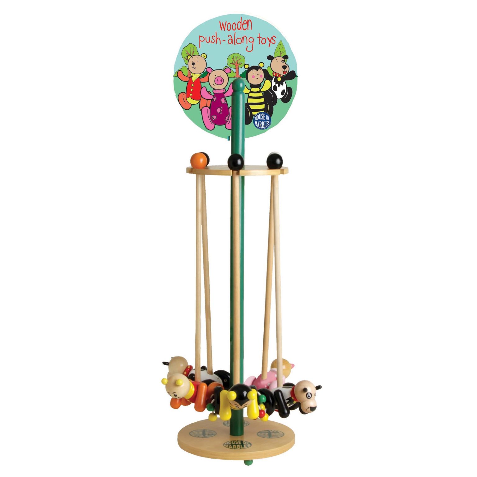 Push Along Toys Counter Display Pack – House of Marbles Australia