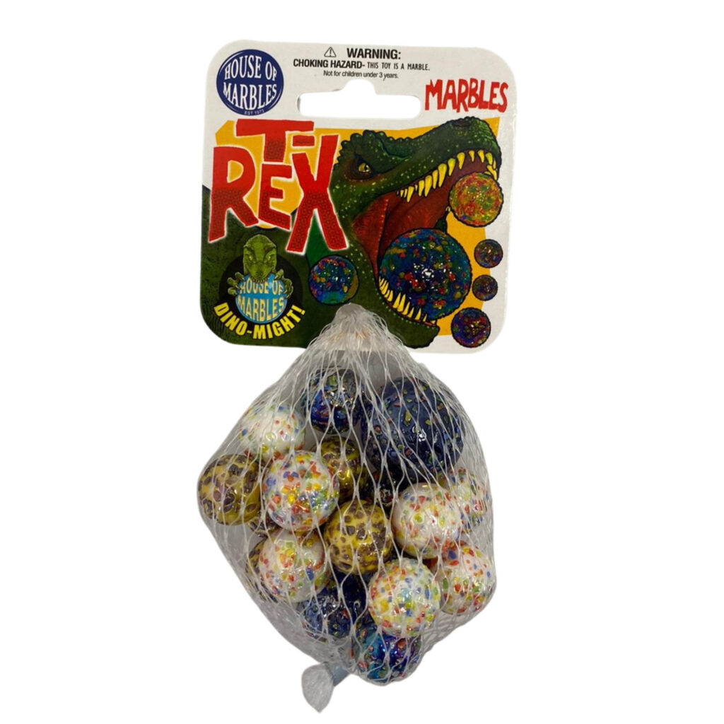 T-Rex Net Bag of Marbles Counter Display – House of Marbles Australia