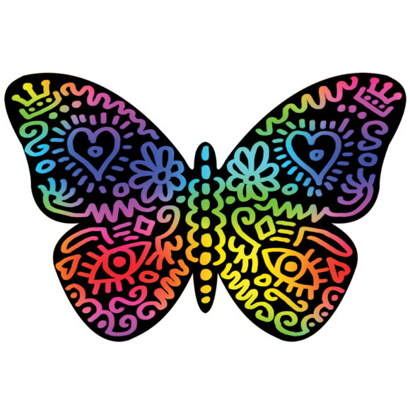 Scratch Art Set-Butterflies Counter Display – House of Marbles Australia