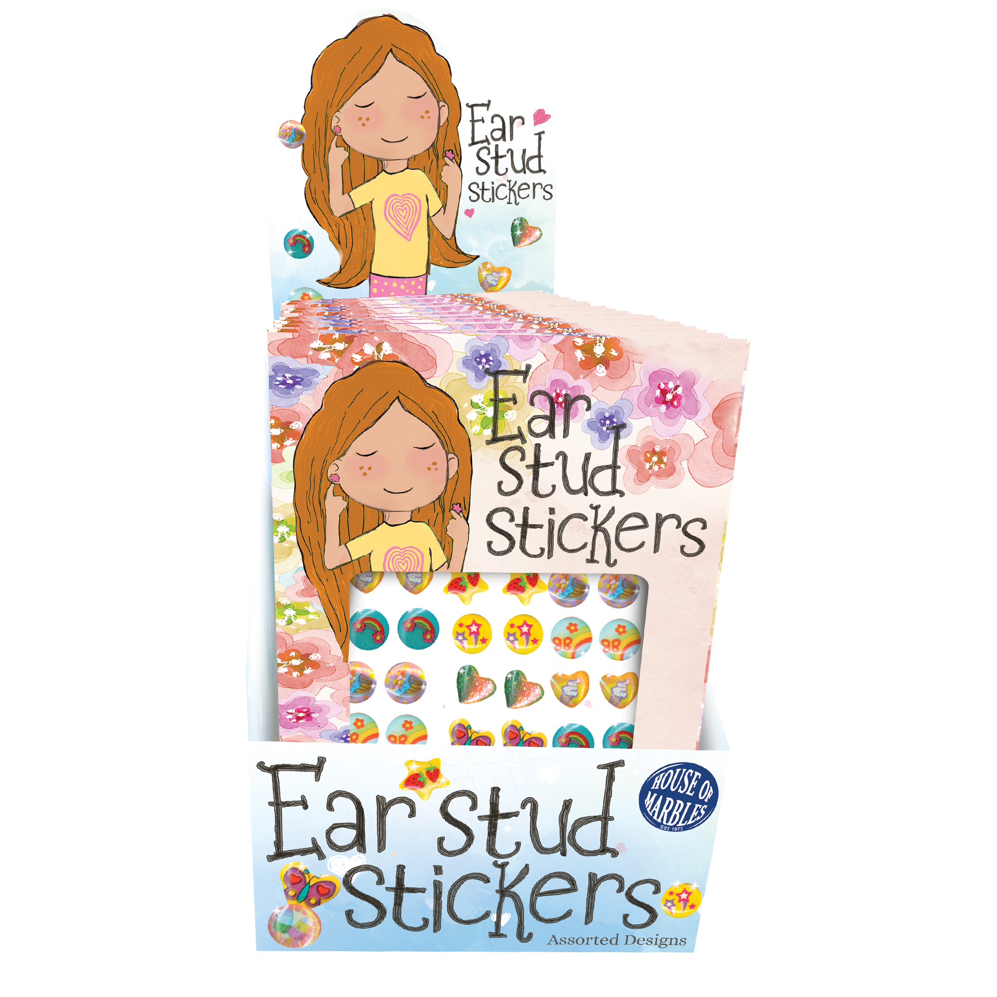 Ear Stud Stickers Counter Display – House of Marbles Australia