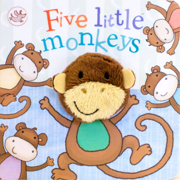 Five Little Monkeys Finger Puppet Book – House of Marbles Australia