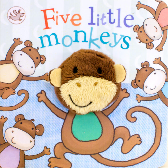Five Little Monkeys Finger Puppet Book – House of Marbles Australia