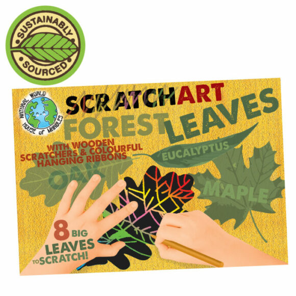 Scratch Art Set-Forest Leaves Counter Display – House of Marbles Australia
