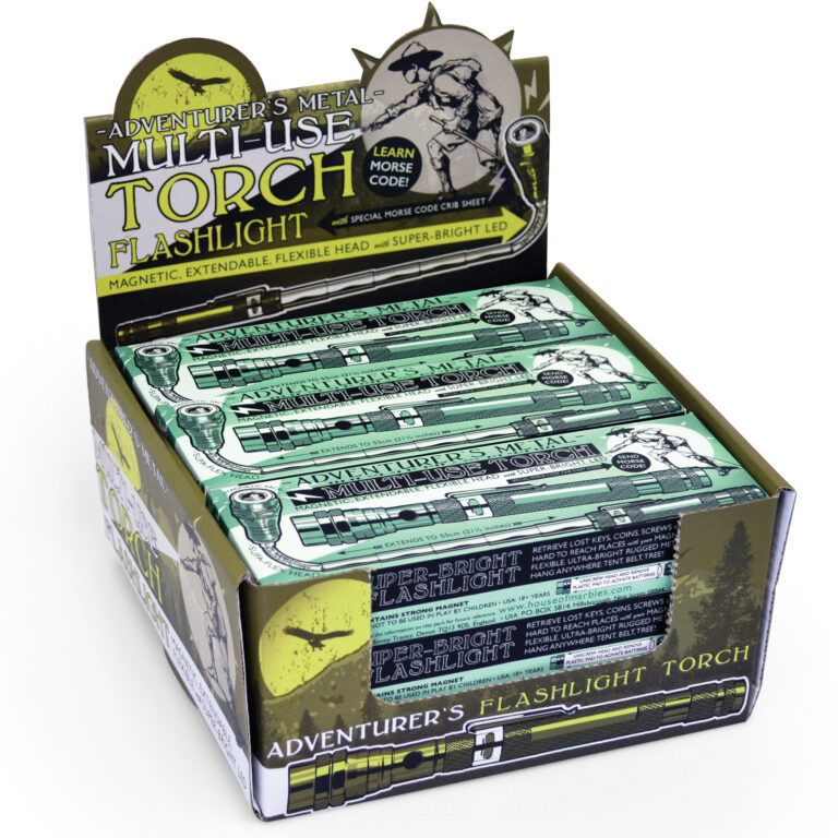 Adventurer’s Metal Multi-Use Torch Counter Display – House of Marbles ...