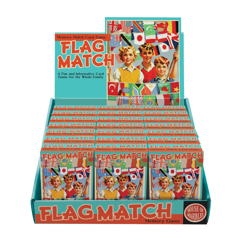 Flag Match Card Game Counter Display – House of Marbles Australia